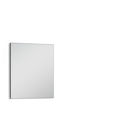 ByLiving Wand-Spiegel JAKOB / Kante in Anthrazit / 60 x 70 cm / Zeitloser Hänge-Spiegel / Garderoben-Set / Flur / Badezimmer-Möbel / Moderner