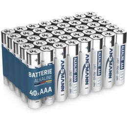 Ansmann - Batterien aaa Alkaline Größe LR03 - (40 Stück) Design kann abweichen
