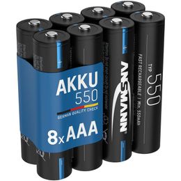 Ansmann - Akku aaa 550mAh NiMH 1,2V - wiederaufladbar, ideal für Lichterkette uvm.