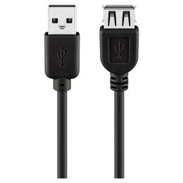 goobay USB-Kabel Verl. AA st/bu 5.0m schwarz (68905)