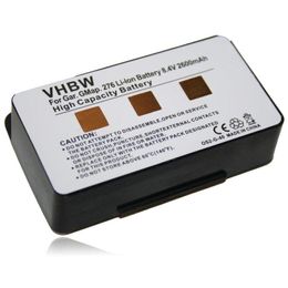 Akku kompatibel mit Garmin GPSMap 396, 478, 496, 495 gps Navigation Navi (2600mAh, 8,4V, Li-Ion) - vhbw