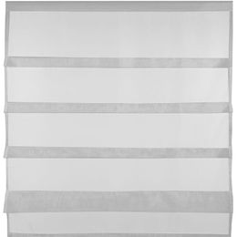 Bestlivings - Transparente Bistrogardine Raffoptik mit Stangendurchzug in Voile, schlicht und modern in vielen verschiedenen Farben erhältlich (100 x