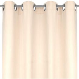 Bestlivings - Blickdichte Beige Gardine mit Ösen in 140x175 cm ( BxL ), in vielen Größen und Farben - Beige