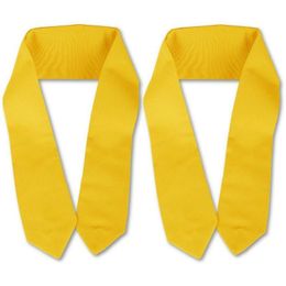 Bestlivings Raffhalter 2er Pack inkl. Befestigungsösen für Gardinen (Gelb), viele Farben erhältlich - Gelb