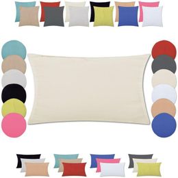 Bestlivings Kissenhülle ( 100 Größen und Farben ) mit und ohne Füllkissen, Serie: Ellen, Kissenbezug Dekokissen, Auswahl: 40x80cm mit Füllung beige - creme