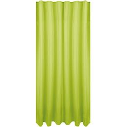 Bestlivings Blickdichte Grüne Gardine mit Kräuselband in 140x175 cm ( BxL ), in vielen Größen und Farben - Grün