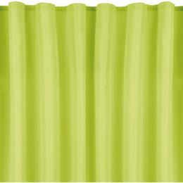 Bestlivings - Blickdichte Grüne Gardine mit Kräuselband in 140x145 cm ( BxL ), in vielen Größen und Farben - Grün