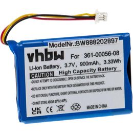 vhbw - Akku Ersatz für Garmin 361-00056-01, 361-00056-50 für gps Navigation Navi (900mAh, 3,7V, Li-Ion)