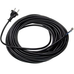 vhbw - Stromkabel kompatibel mit Nilfisk GD710, GD1010, ALTO-Serie, GD1000, GD930 Staubsauger - 15 m Kabel 1000 w