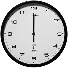 Deuba - Monzana Wanduhr Funk Automatische Zeitumstellung Geräuscharm Sekundenzeiger Quarzuhrwerk Analog 31 cm Hohe Genauigkeit Haushalt Funkuhr Uhr