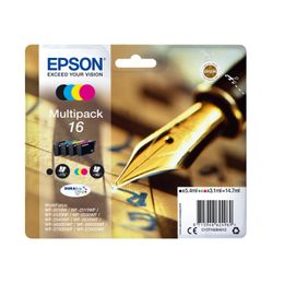 Epson »16« Füller Multipack Tintenpatronen Schwarz/Cyan/Magenta/Gelb