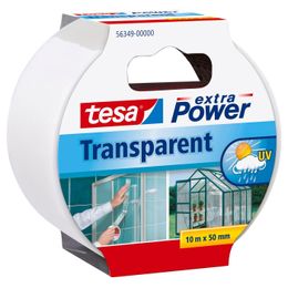Tesa Klebeband 6 x Extra Power Gewebeband (Packung) transparent