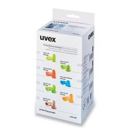Uvex hi-com Gehörschutzstöpsel SNR 24 dB Größe M - Inhalt: 300 Paar lose in Nachfüllbox - 2112119