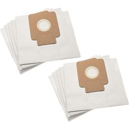 10x Staubsaugerbeutel kompatibel mit Candy CFS5161 018, ctf 2003 011 Staubsauger - Papier, 16,5cm x 18cm, beige - vhbw