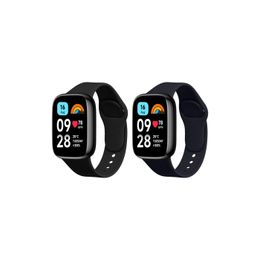 kwmobile Uhrenarmband 2x Sportarmband für Xiaomi Redmi Watch 3 Active