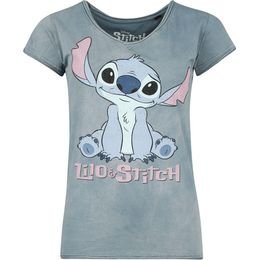 Lilo and Stitch Lilo & Stitch Stitch T-Shirt blau in L