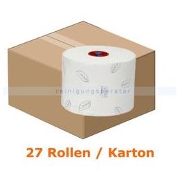 Tork 127530 Toilettenpapier Advanced Compact 2-lagig 27 Rollen je 100 m, Lorbeerblattprägung, weich,