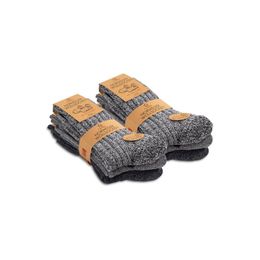 Footstar Norwegersocken Herren Winter Norweger Socken (6 Paar) Frottee Plüschsohle