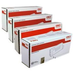 4 OKI Toner C710 Serie Multipack BK C M Y 4-farbig