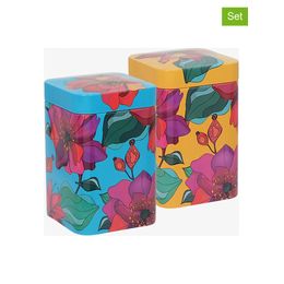 eigenart 2er-Set: Teedosen "Poppy" in Bunt - 100 g - 12% | Gedeckter-tisch