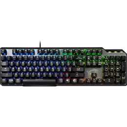 MSI Vigor GK50 Elite Box White Gaming-Tastatur (RGB-Beleuchtung pro Taste), schwarz
