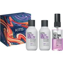 KMS California KMS Haare Colorvitality Geschenkset Colorvitality Shampoo 75 ml + Colorvitality Conditioner 75 ml + Thermashape Quick Blow Dry 75 ml