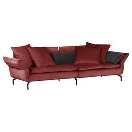 Big-Sofa GUTMANN FACTORY Sofas Gr. B/H/T: 300 cm x 87 cm x 109 cm, Samtoptik, rot