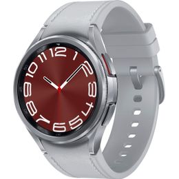 Smartwatch Samsung "Galaxy Watch 6 Classic LTE 43mm" Smartwatches silberfarben (silber) Fitness-Tracker