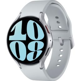Smartwatch Samsung "Galaxy Watch 6 LTE 44mm" Smartwatches silberfarben (silber) Fitness-Tracker