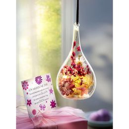 LED-Dekohänger "Little Fleur" aus Glas