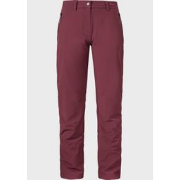 Schöffel Outdoorhose SCHÖFFEL "Pants Engadin1 Warm L" Gr. 38, Normalgrößen, rot (2965, rot) Damen Hosen Sporthosen