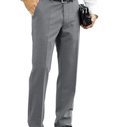 Webhose Gr. 25, Unterbauchgrößen, grau (grau, meliert) Herren Hosen Stoffhosen
