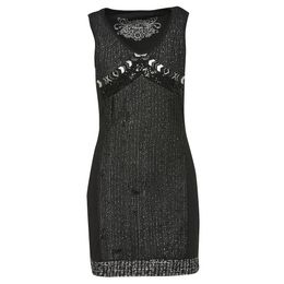 KOROSHI Kleid Damen Gr&ouml;&szlig;e 36 schwarz / wei&szlig; Winterkleid