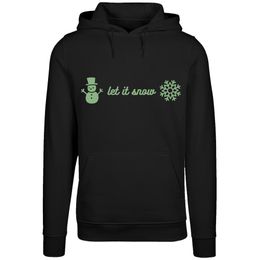 F4NT4STIC Sweatshirt 'Weihnachten let it snow' Damen Gr&ouml;&szlig;e L gr&uuml;n / schwarz
