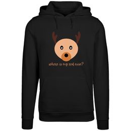 F4NT4STIC Sweatshirt 'Weihnachten Red Nose' Damen Gr&ouml;&szlig;e XL mischfarben / schwarz