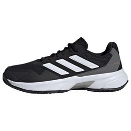 adidas Performance Sportschuh 'CourtJam Control 3' Herren Größe 48.5/49 dunkelgrau / schwarz / weiß