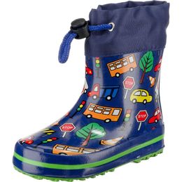 Beck Gummistiefel 'Traffic' Jungen Gr&ouml;&szlig;e 21 navy / mischfarben