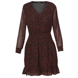 KOROSHI Kleid Damen Gr&ouml;&szlig;e 38 bordeaux / schwarz Winterkleid