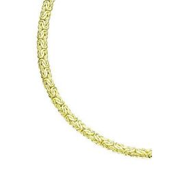 Firetti Collier Schmuck Geschenk Gold 585 Halsschmuck Halskette Goldkette Königskette, mit Zirkonia (synth), gelb|goldfarben