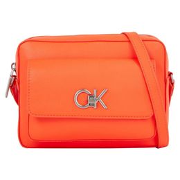 Calvin Klein Mini Bag RE-LOCK CAMERA BAG W/FLAP, mit CK-Emblem vorne, orange