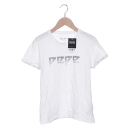 Pepe Jeans Damen T-Shirt, weiß, Gr. 34