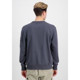 Sweater Alpha Industries "ALPHA Men - Sweatshirts Double Layer Sweater" Gr. S, grau (greyblack) Herren Sweatshirts