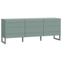 Höffner TV-Board FORTE Sideboards Gr. B/H/T: 164,6cm x 64cm x 41,6cm, grün (salbei)