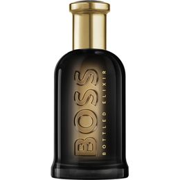 BOSS Bottled Elixir, Parfum, 100 ml, Herren, erdig/holzig, TRANSPARENT