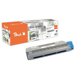 Peach O4650-76 Toner bk ersetzt OKI 46507616 f&uuml;r z.B. OKI C 712 DN, OKI C 712 N, OKI C 712 (wiederaufbereitet)