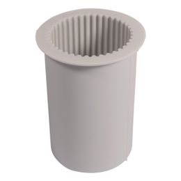 Rayher Modellierwerkzeug Stumpenkerze geriffelt, 160 ml, grau