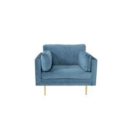 ebuy24 Relaxsessel Boom Sessel Velour blau. (1-St)