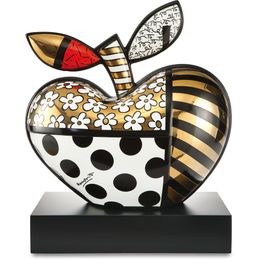 Goebel Sammelfigur Figur Romero Britto - "Golden Big Apple" (1 St), bunt|goldfarben
