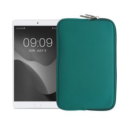 kwmobile Tablet-Hülle Tablet Hülle für 8"-8,4" Tablet, Universal Neopren Tasche Cover Case - Schutzhülle Sleeve in Petrol, blau