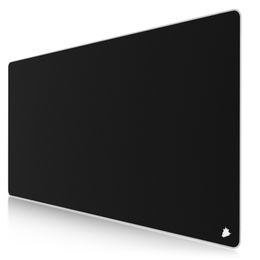 Titanwolf Gaming Mauspad XXXL Speed Mousepad 1200 x 600 x 3 mm, große Tischunterlage, rutschfest, abwaschbar, Geschwindigkeit & Präzision, Symbol weiß